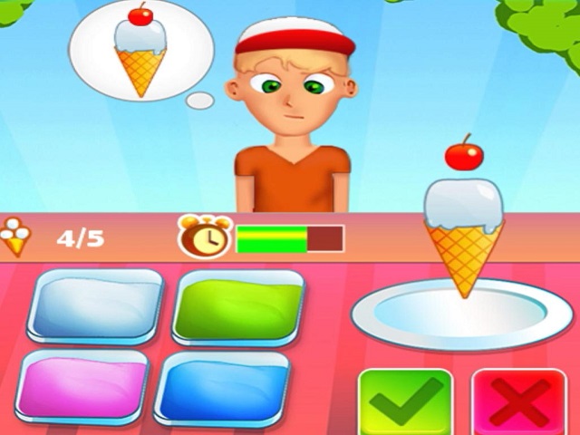 ICE-CREAM, PLEASE! online hra | POMU Hry