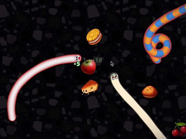 WORMS ZONE A SLITHERY SNAKE online hra | POMU Hry